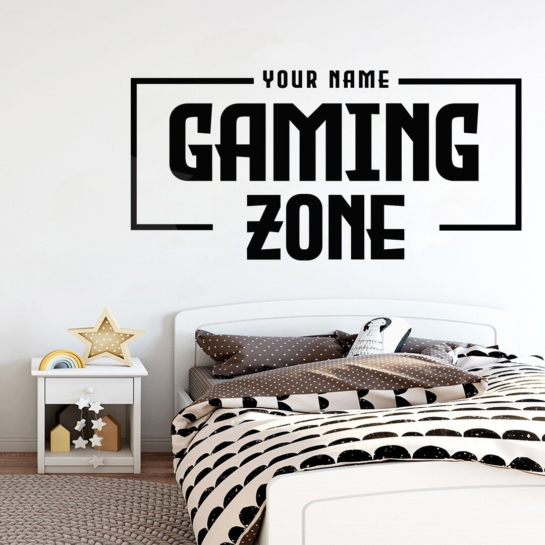 Gamer Wall Decor Custom Controller Decal Video Game Wall Decals ...