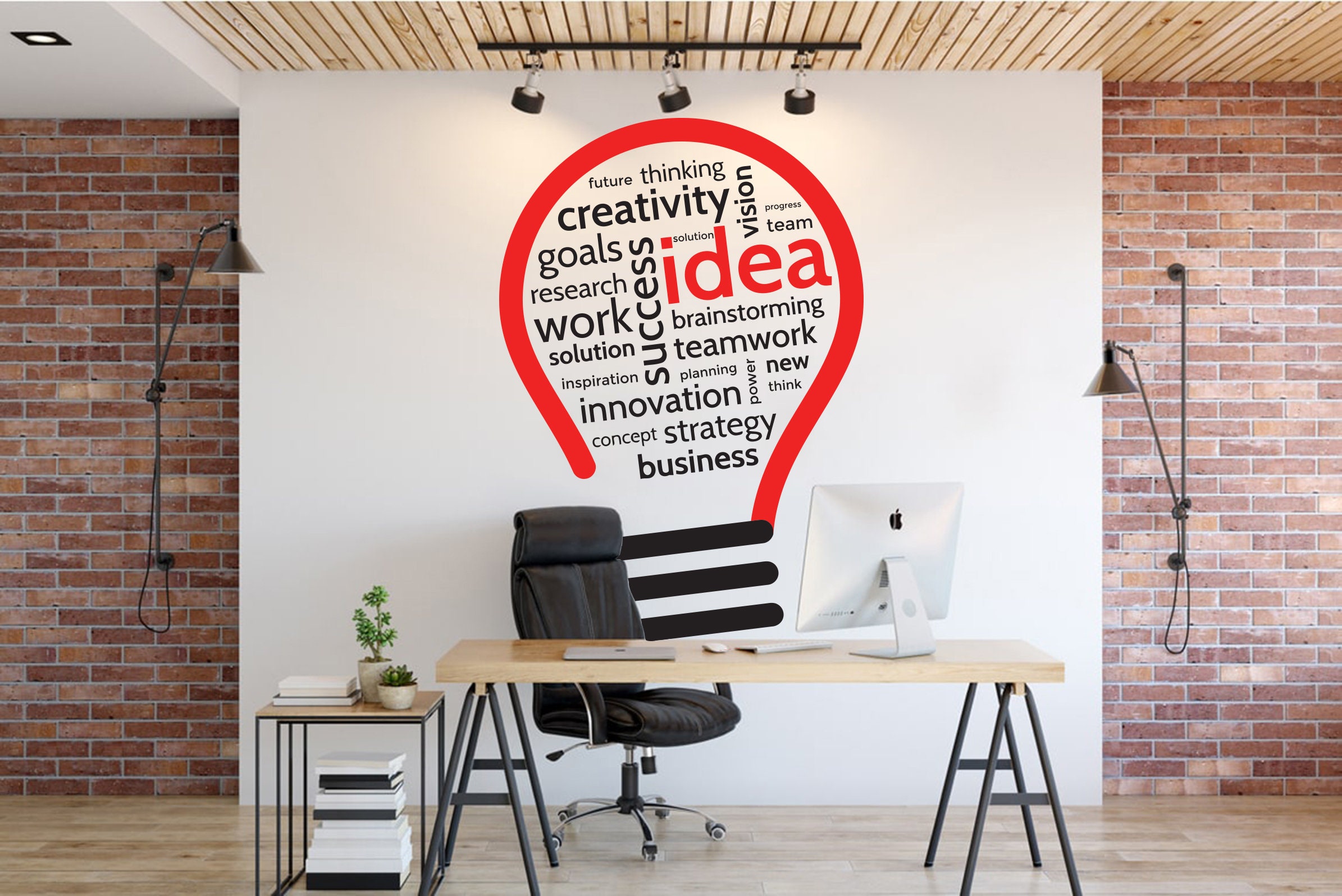 Office Wall Decals Idea Teamwork Wall Art Business Worker | Etsy