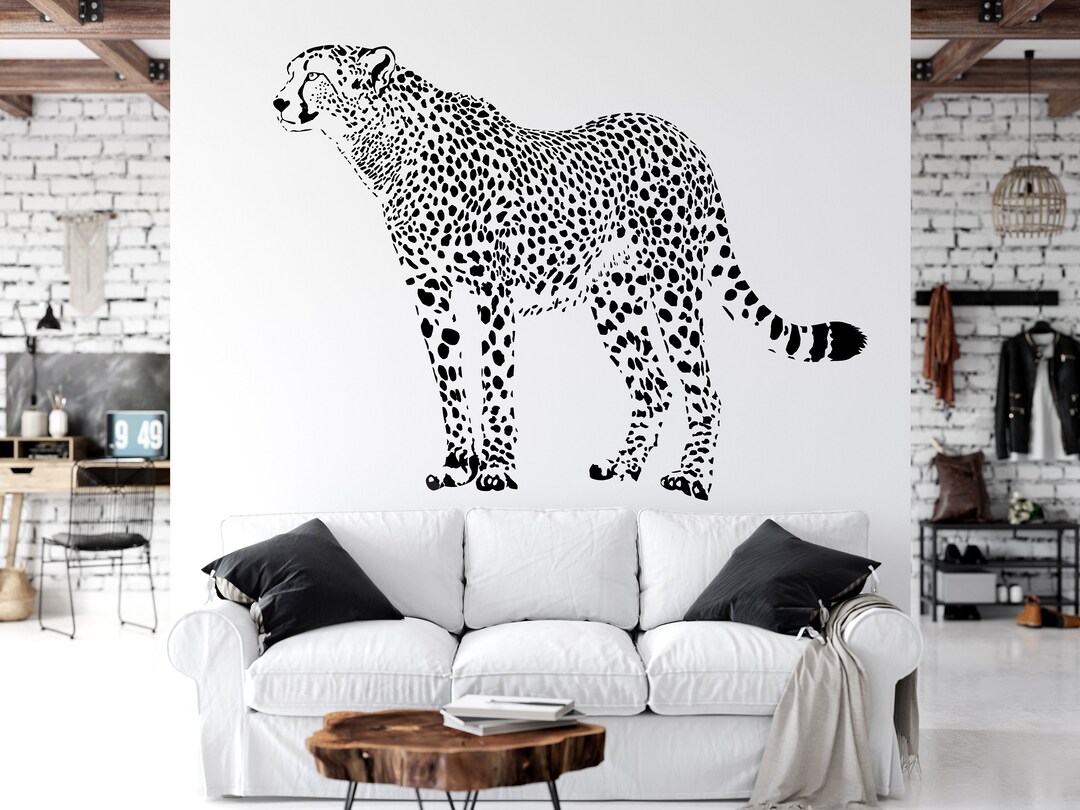 Leopard Wall Decal Safari Africa Animal Leopard Wall Decor Wild King ...