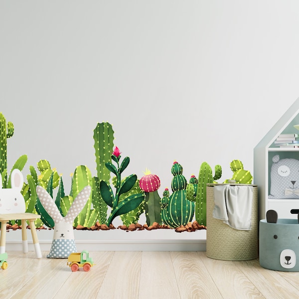 Cactus Wall Decal - Etsy