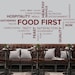 Restaurant Custom Food Lover Wall Decal Gifts Vinyl Food Lover ...