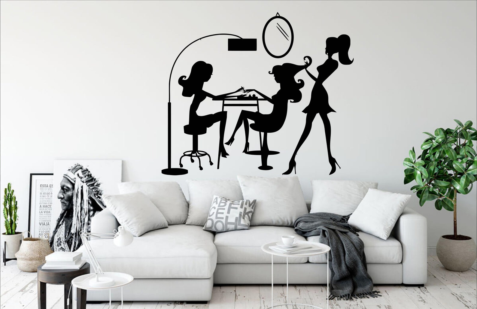 Beauty wall decor Custom Salon Manicure Hair Nails Eye Lashes | Etsy