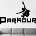 Parkour Wall Decal Parkour Art Wall Decal Sport Vinyl Parkour Boys Wall ...