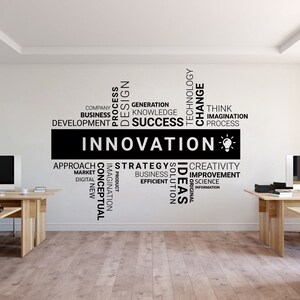 Innovation Wall Decor, Innovation Wall Decal, Innovation Wall Art ...
