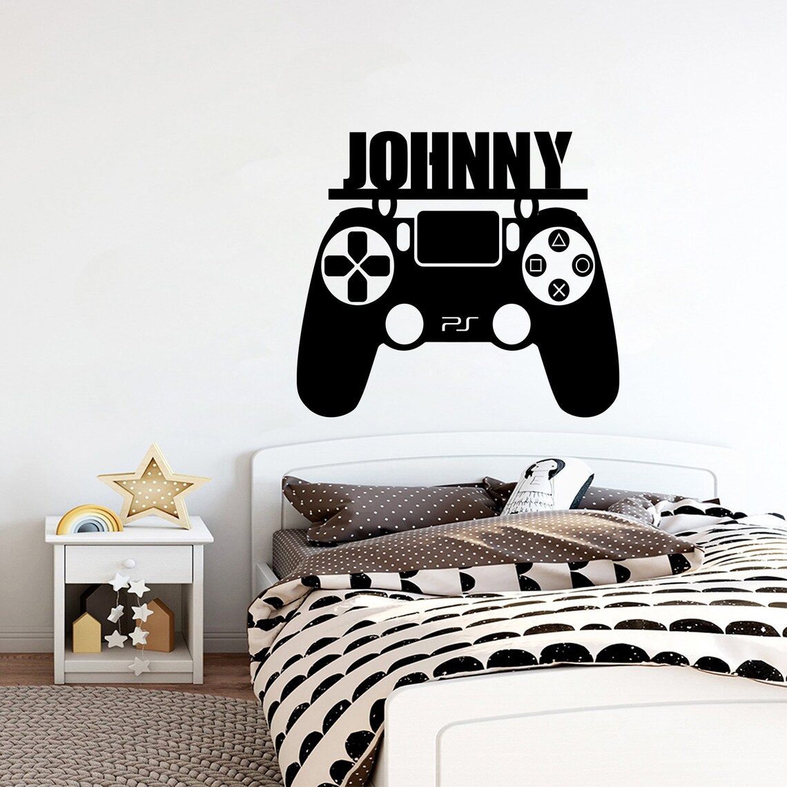 Gamer Wall Decal Gamer Wall Decal Stickers Controller Video Game Wall ...