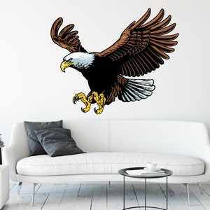 Eagle Wall Decor Wild Eagle Decals Eagle Art Wall Art Eagle Stickers ...