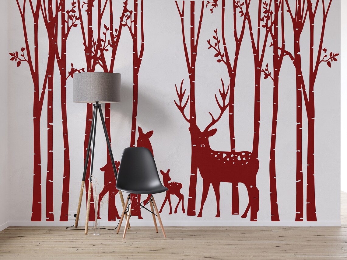 Tree Wall Decal Sticker Nature Bedroom Tree of Life Roots Bird - Etsy
