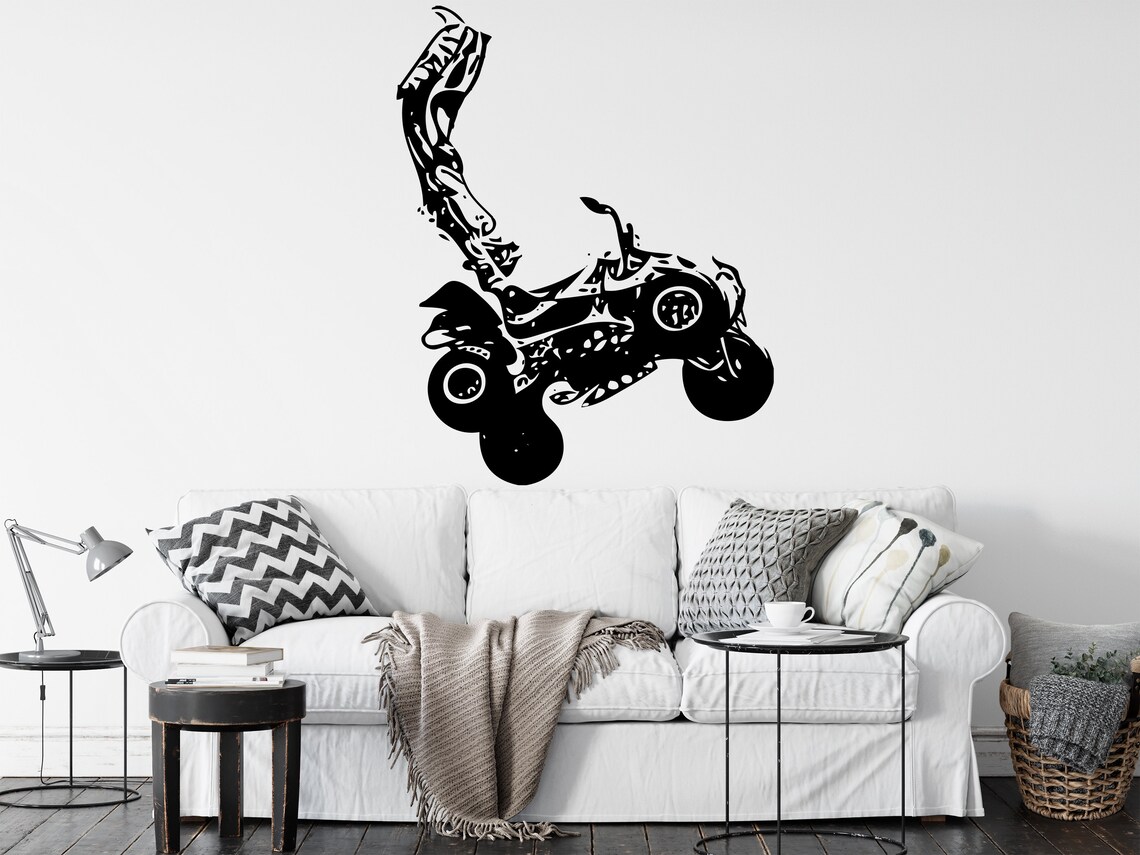 ATV Rider Wall Decal Quad Wall Decor 4x4 Wheeler Offroad - Etsy