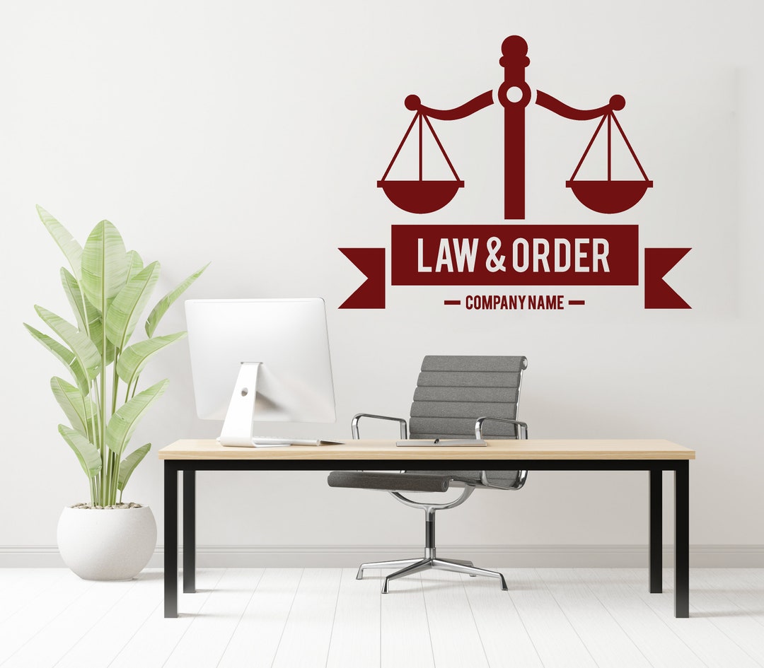 Lawyer Wall Decor, Custom Logo Design, Custom Lawyer Logo Wall Art ...