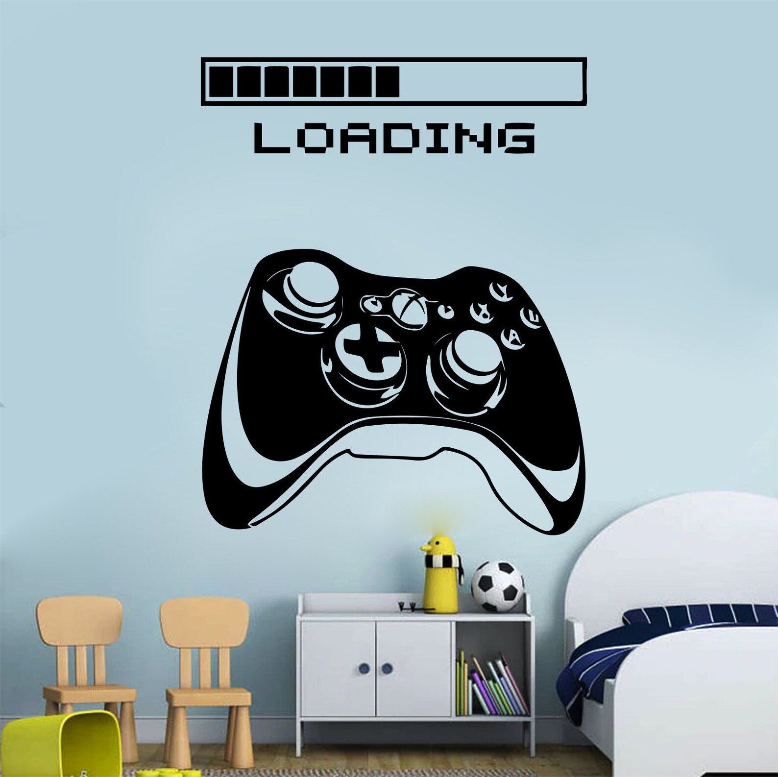 Gamer Wall Decor Custom Controller Decal Video Game Girl Boy | Etsy