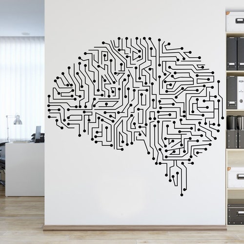 Circuit Board Wall Decal Technology Vinyl Wall Art Decals - Etsy