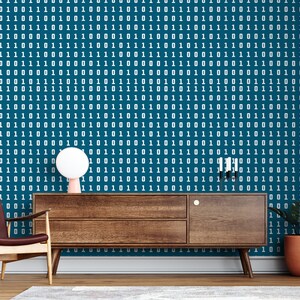Binary Code Wall Decal, Technology Vinyl Wall Art Decals, Circuit ...