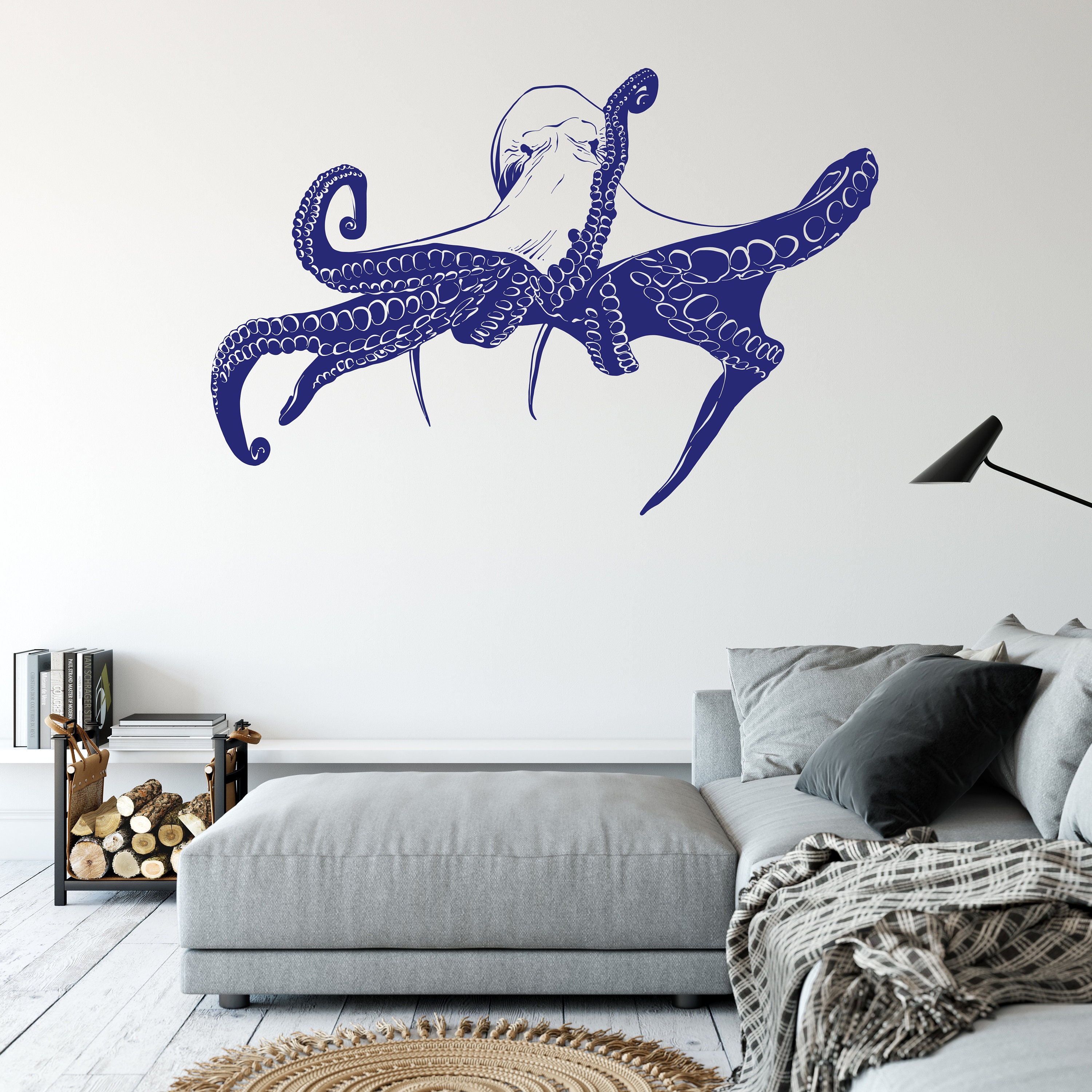Octopus Wall Decor Octopus Wall Decals Tentacles Wall Art | Etsy