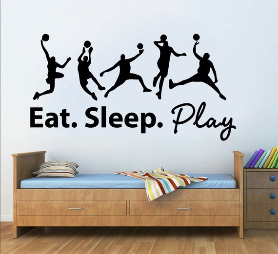 Basketball Custom Wall Decal Sport Vinyl NBA Boys Basket Wall | Etsy