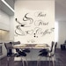 Coffee Wall Art Custom Coffee Wall Decal Coffee Decals - Etsy