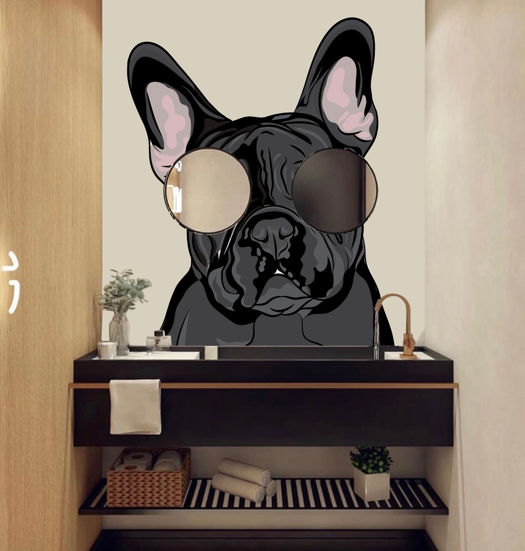 Black French Bulldog Decor Dog Kids Dog Wall Art Decal Dog Lover ...