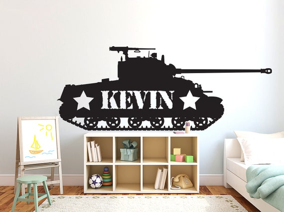 Tank Military Wall Decal Hero Soldier Army Helicopter Custom | Etsy