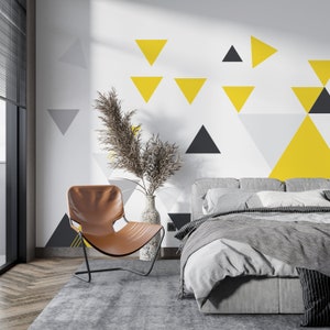 Triangle Colorful Geometric Triangle Wall Decal Geometric Triangle ...