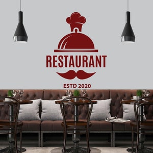 Restaurant Custom Food Lover Wall Decal Gifts Vinyl Food Lover ...