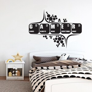 Gamer Wall Decor Custom Controller Decal Video Game Wall Decals ...