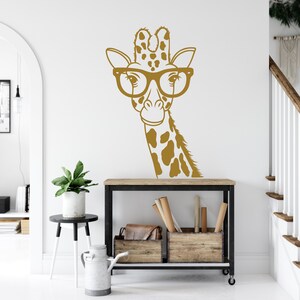 Giraffe Wall Decal Giraffe Wall Art Animal Wall Decor Animals Decal ...