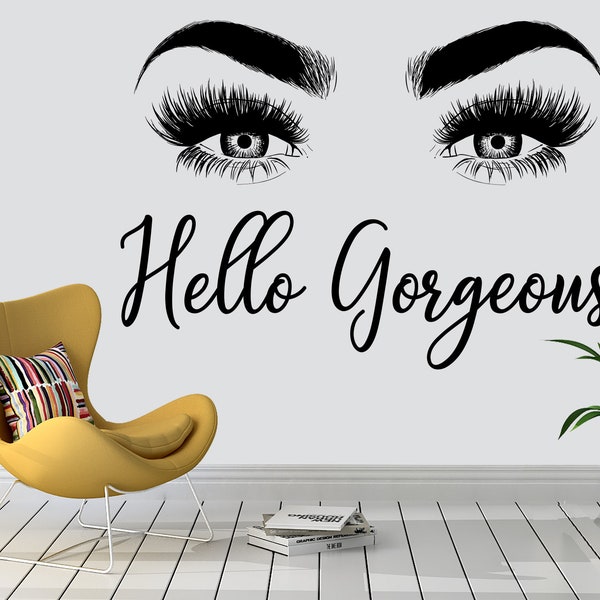 Eyelash Wall Decal - Etsy