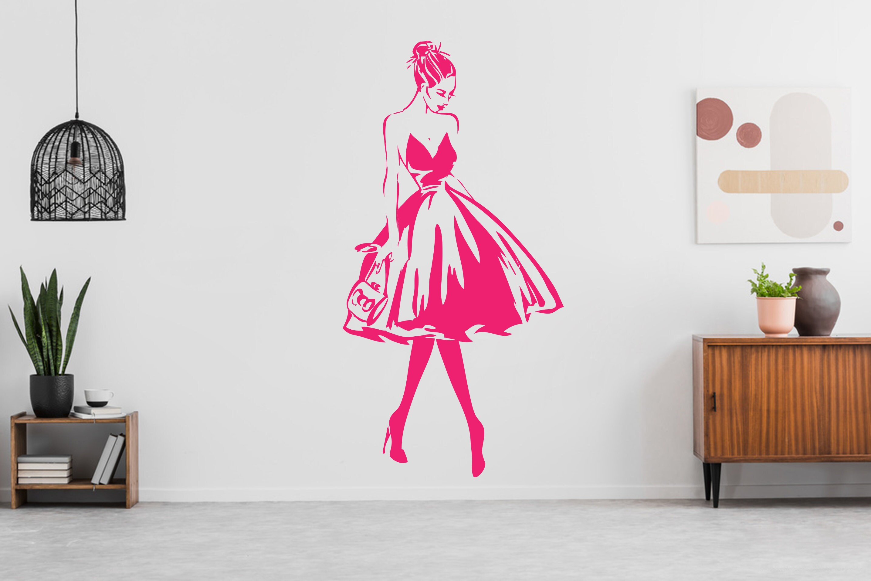 Women Fashion Couture Boutique Wall Decal Girls Clothing | Etsy