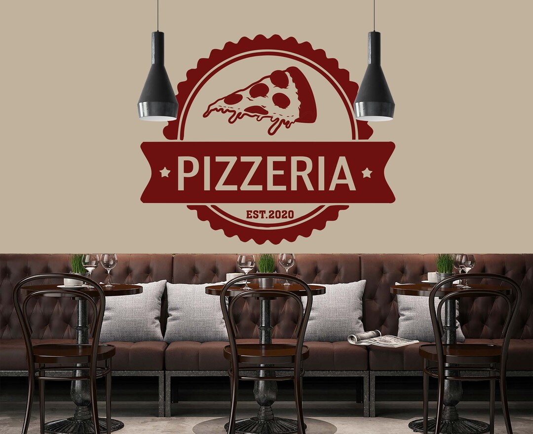 Pizza Custom Food Lover Wall Decal Pizza Gifts Vinyl Pizza Lover ...