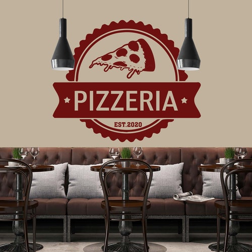 Pizza Custom Food Lover Wall Decal Pizza Gifts Vinyl Pizza - Etsy