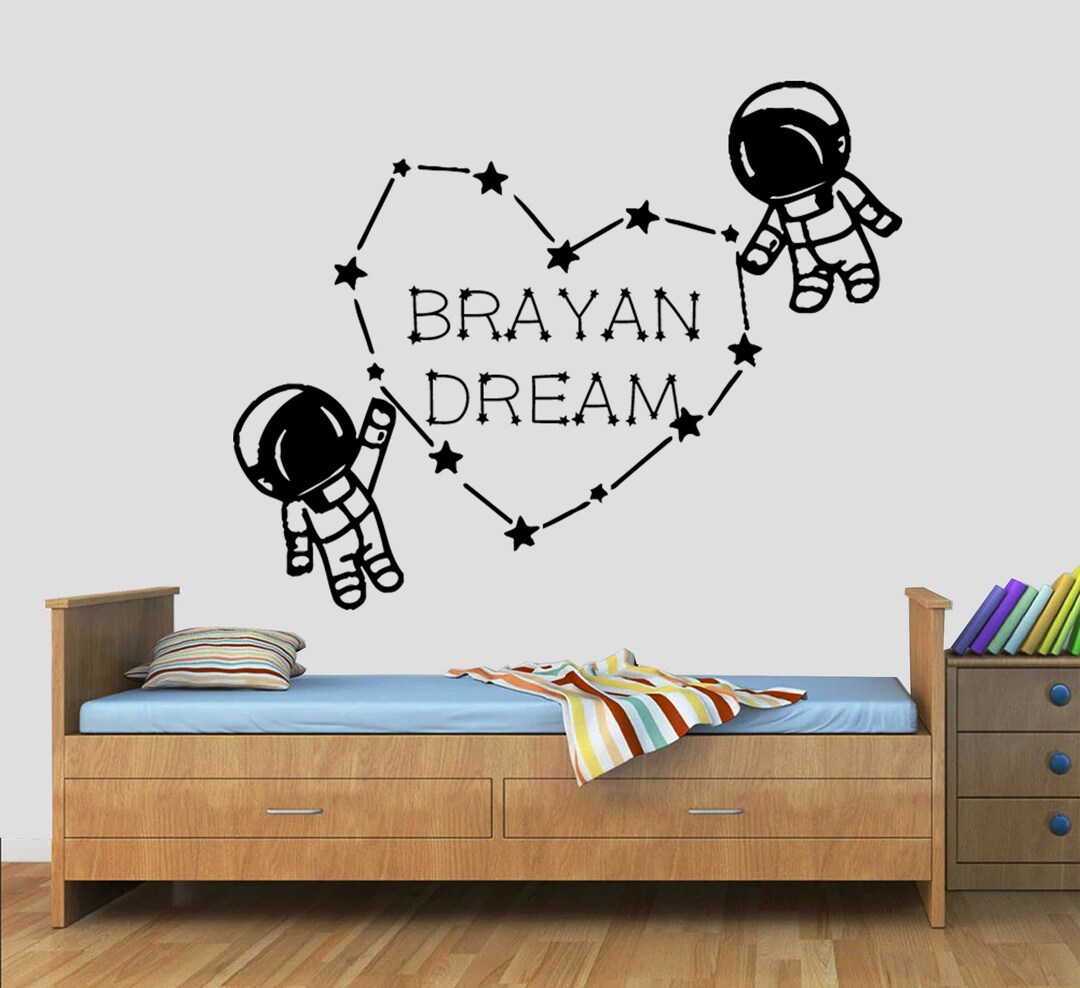 Space Wall Decor Custom Outer Space Stars Space Girl Boy Room Gifts Him ...
