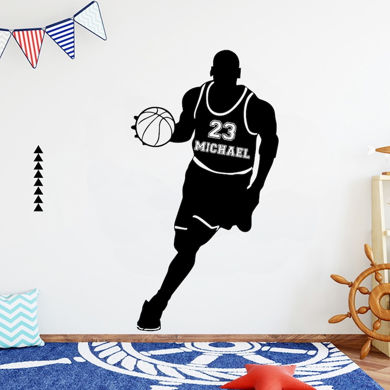 Basketball Custom Quote Wall Decal Sport Vinyl NBA Boys Basket - Etsy