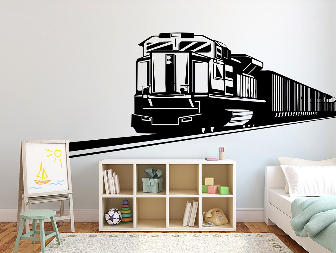 Train Wall Decal Stickers Railroad Track Wall Decals Train Railway ...