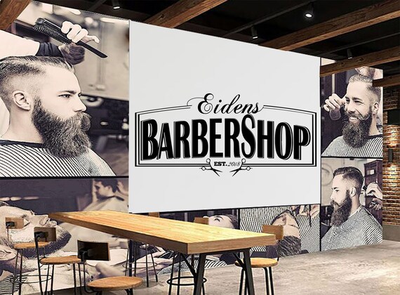 Barber Wall Art Personalized Barber Razor Decor Barber Gifts | Etsy