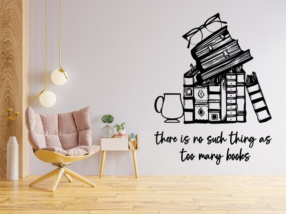 Book Quote Kids Wall Decal Books Quote Reading Room Library - Etsy