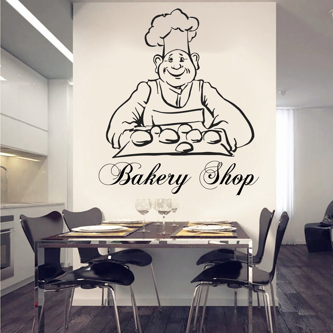 Bakery Wall Art Custom Baking Wall Decal Baker Decals | Etsy
