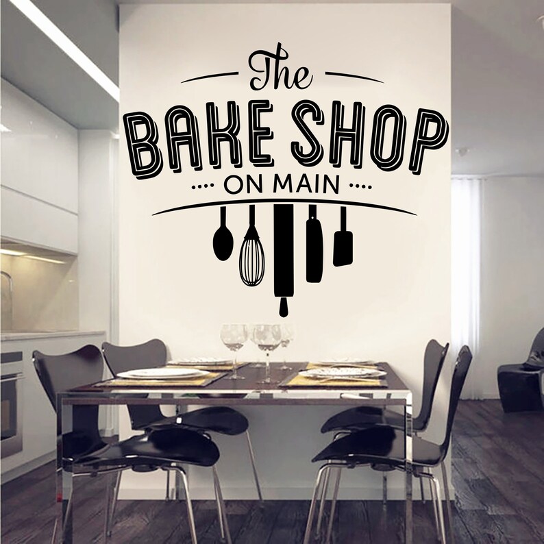 Bakery Wall Art Custom Baking Wall Decal Baker Decals - Etsy