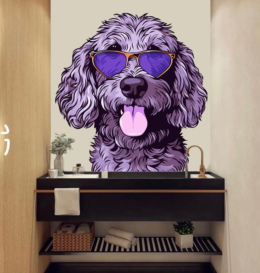 Goldendoodle Dog Wall Decal Dog Decor Dog Kids Dog Wall Art Decal Dog ...