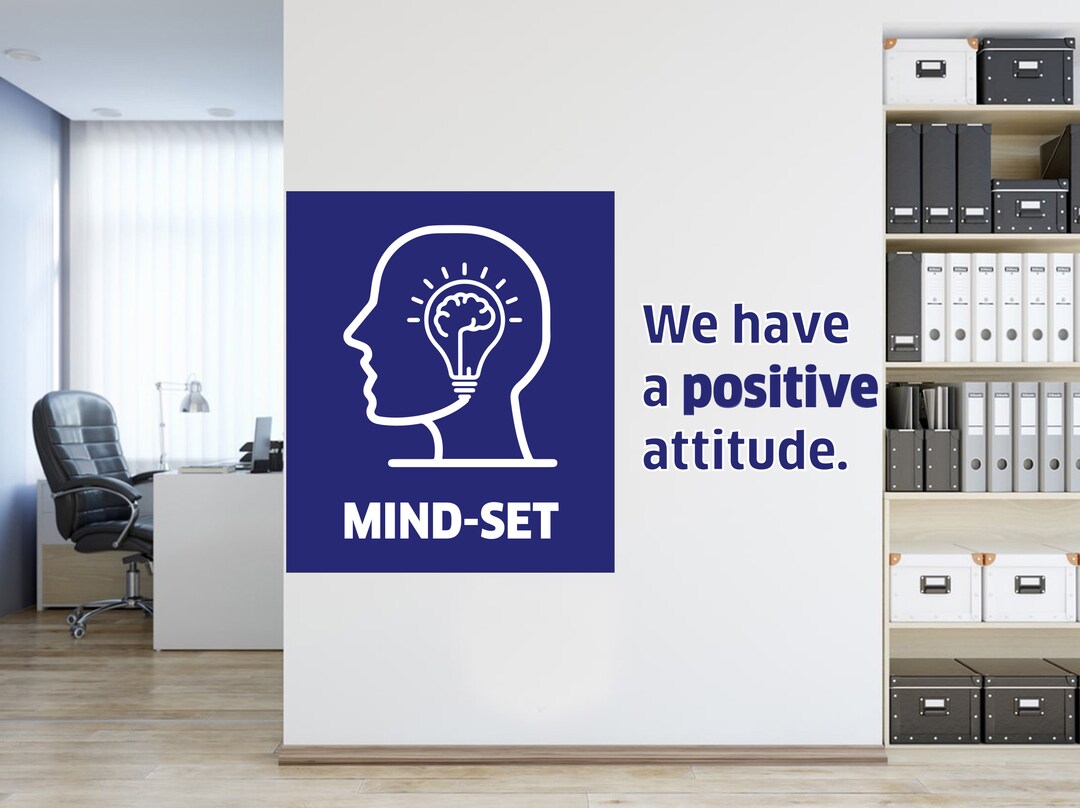 Mind-set Attitude Wall Decal, Teamwork, Integrity, Customers ...