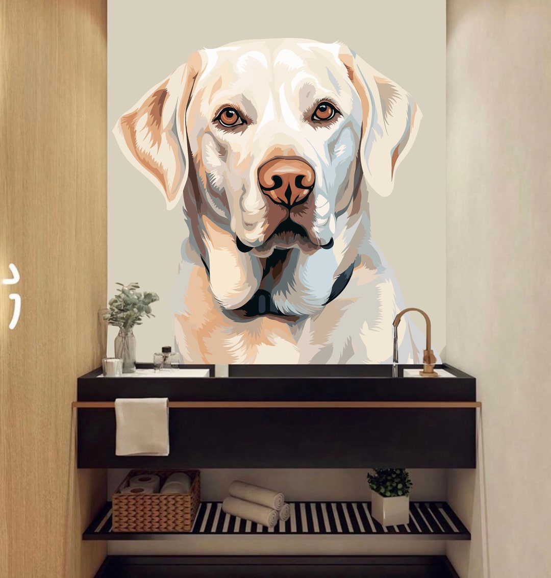 Labrador Dog Wall Decal Dog Decor Dog Kids Dog Wall Art Decal Dog Lover ...