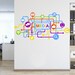Social Media Wall Decal, Technology Vinyl Wall Art Decals, Company Name ...
