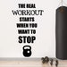 Fitness Decor Art Quotes Gym Stickers Fitness Wall Art Gifts Boys Girl ...