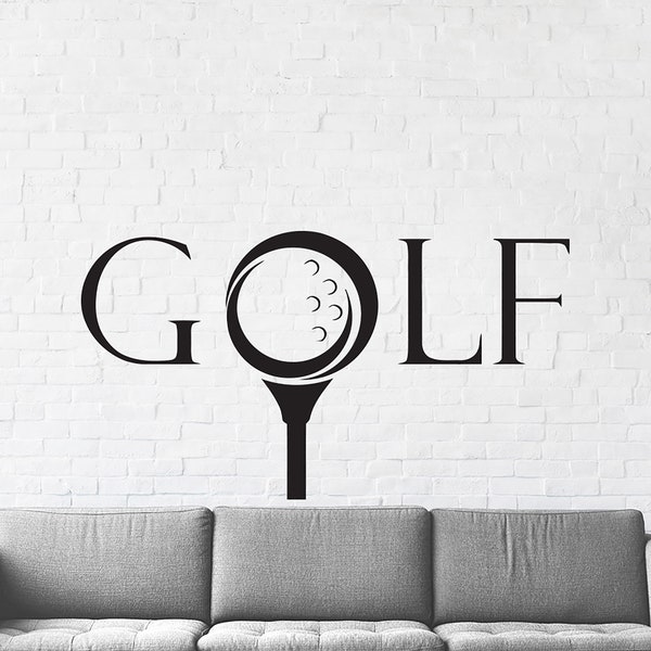 Wall Decal Golf - Etsy