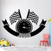 Custom Name Speedometer Wall Decal Racing Car Speedometer Decal Wall ...