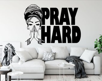 Black Woman Praying Wall Art - Etsy