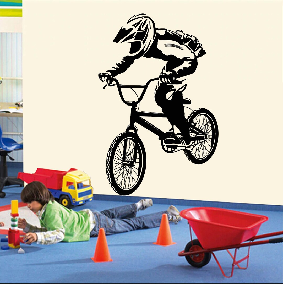 Bicycle Bike Wall Decor Stickers Art Vinyl Decal Bike Art Wall Art ...