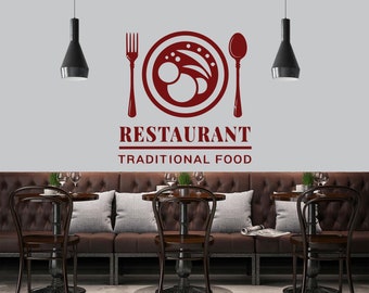 Wall Decal for Restaurant Food Wall Decal Restaurant - Etsy