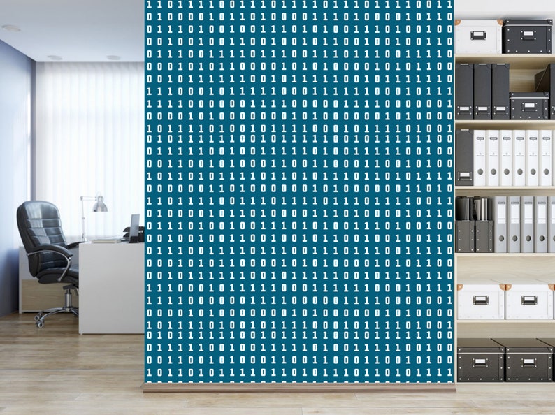 Binary Code Wall Decal Technology Vinyl Wall Art Decals - Etsy