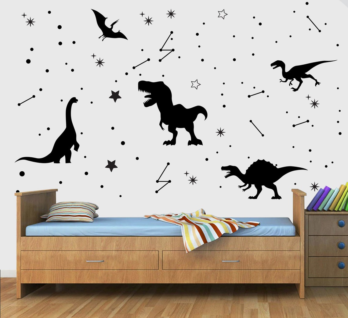 Dinosaur Wall Decal Dinosaur T-rex Wall Decal Dinosaur - Etsy