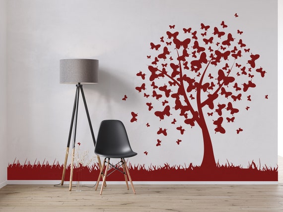 Tree Wall Decal Sticker Family Photo Tree of Life Roots Bird | Etsy