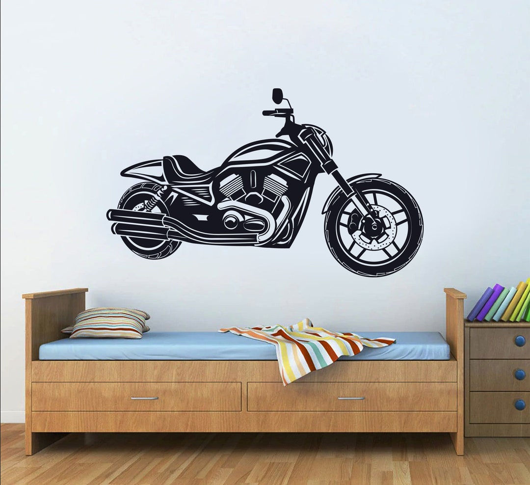 Motorcross Wall Decor Free Style Bedroom Stickers Art Vinyl Decal Dirt ...